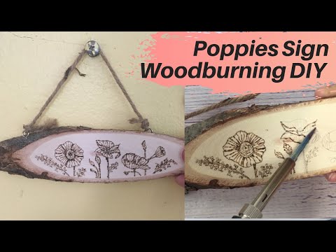 20 Pyrography Flower Project Ideas - Working the Flame