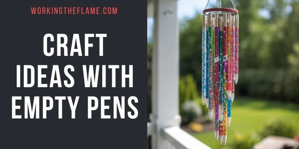 12 Craft Ideas With Empty Pens - Working the Flame
